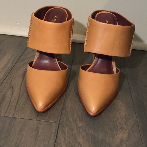 Shoes | Coach Fortune Mules Camelcognac | Poshmark